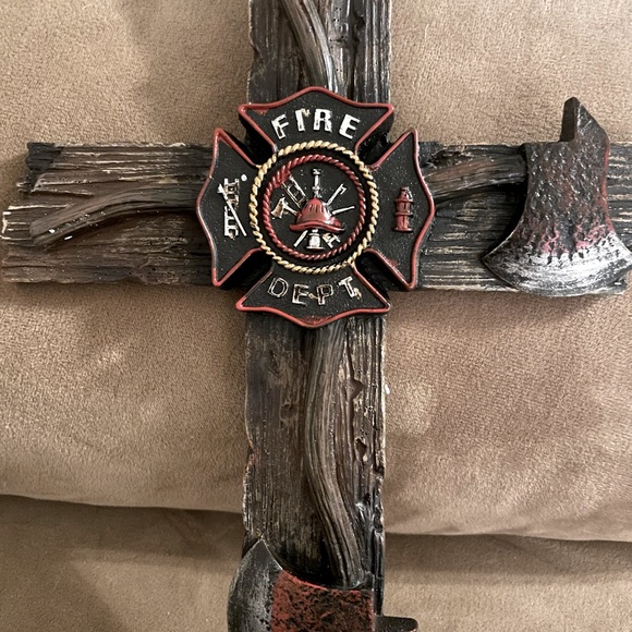 Wall Decor | Firefighters Cross | Poshmark